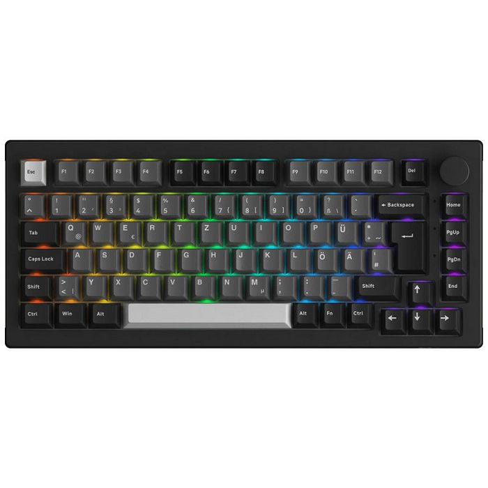 AKKO 5075B Plus S Black&Silver Gaming Keyboard - V3 Pro Cream Blue 692