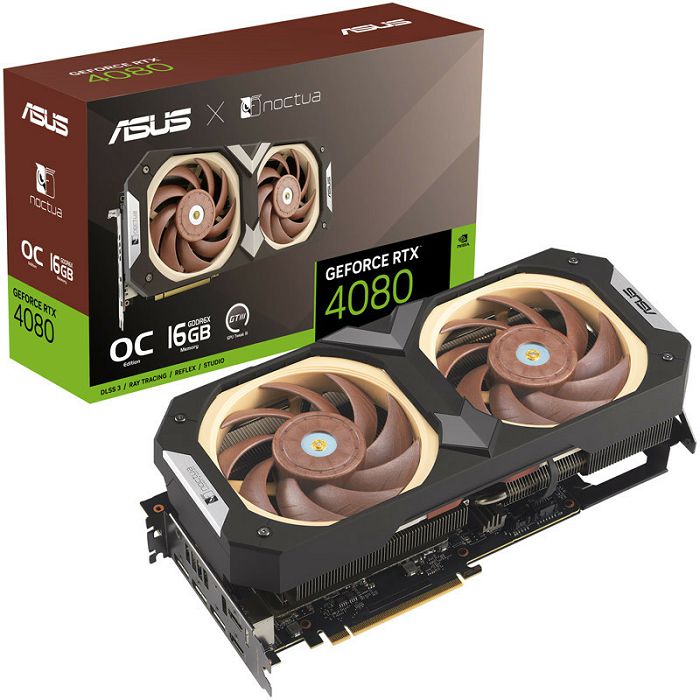 ASUS GeForce RTX 4080 Noctua OC Edition O16G, 16384 MB GDDR6X 90YV0IB2
