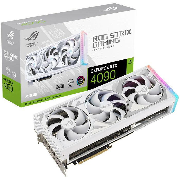 ASUS GeForce RTX 4090 ROG Strix 24G White, 24576 MB GDDR6X 90YV0ID3-M0