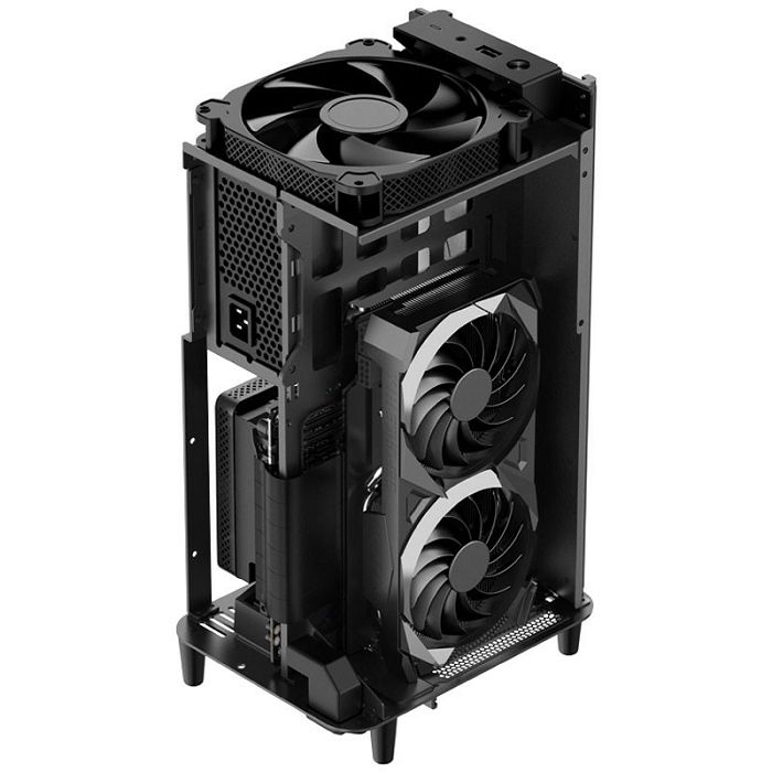 Jonsbo V11 Silver, mini-ITX case, PCI-E 4.0 - srebrno