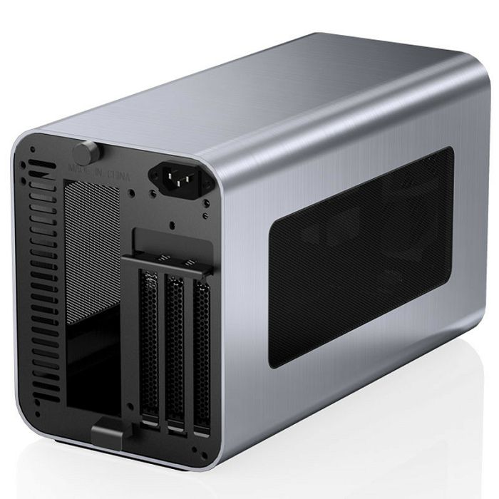 Jonsbo V11 Silver, mini-ITX case, PCI-E 4.0 - srebrno